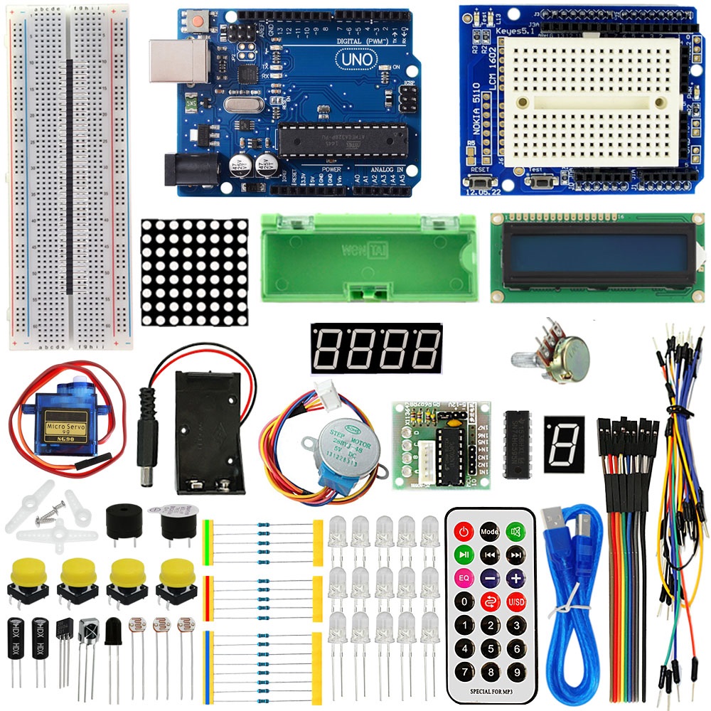 Starter Kit Arduino e Mainboard - KitResistors